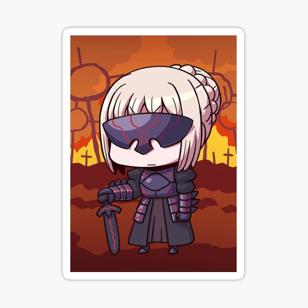 "Fate Grand Order-Saber Alter" Sticker for Sale by MishaCollin | Redbubble