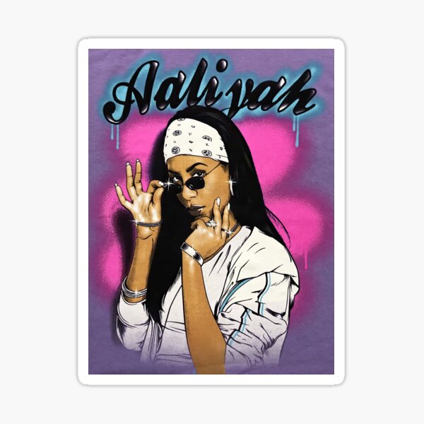 "Aaliyah Influential" Sticker for Sale by limmert | Redbubble