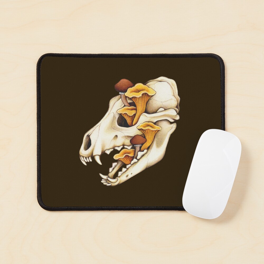 "Vulture Culture Canine Skull with Fungus Fungi Mushroom Wolf Skull Fox ...