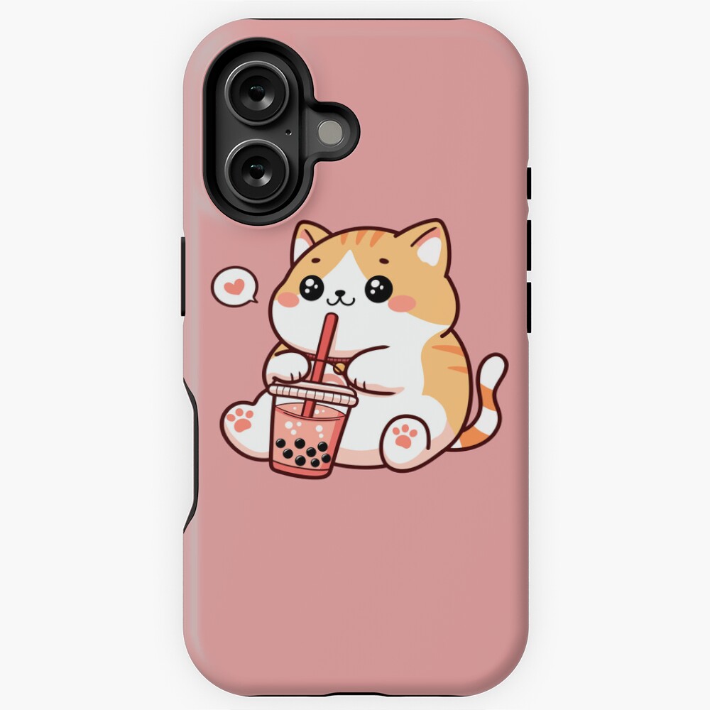 "Cat Bubble Tea" Sticker for Sale by Delidream | Redbubble