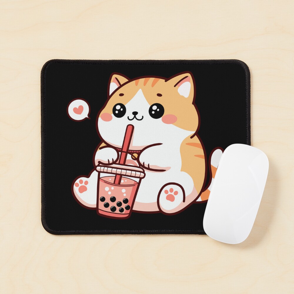 "Cat Bubble Tea" Sticker for Sale by Delidream | Redbubble