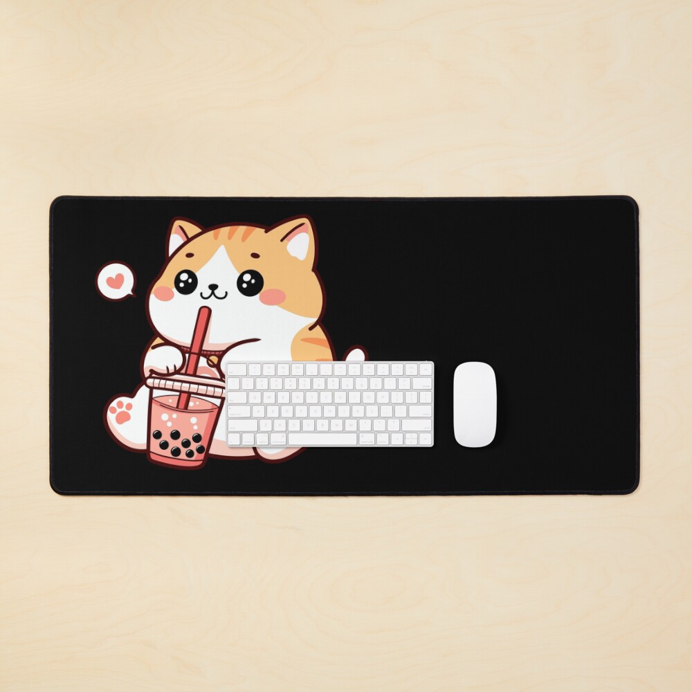 "Cat Bubble Tea" Sticker for Sale by Delidream | Redbubble