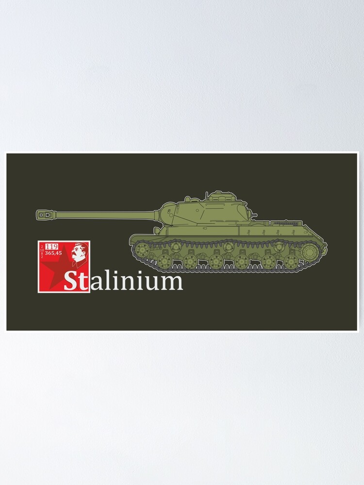 "Stalinium Tank Design - IS-2 War Thunder Fans Edition" Poster for Sale ...