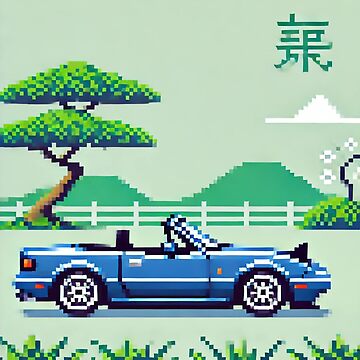 "Mx5 Miata Mk1 JDM Pixel Art" Sticker for Sale by LaterDesign | Redbubble