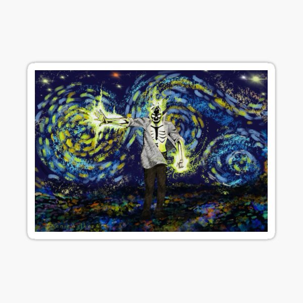 "Dr. Phosphorus, Starry Starry Night" Sticker for Sale by Neniewalker ...