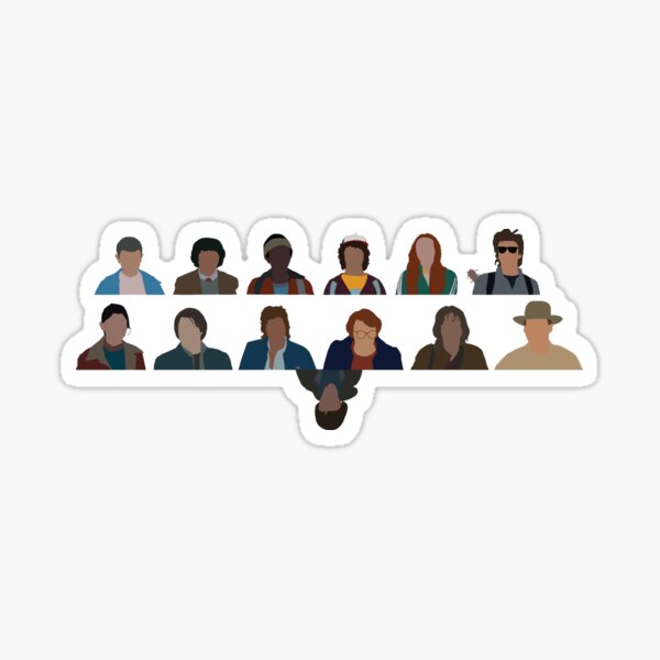 Stranger Things Cast Stickers | Redbubble
