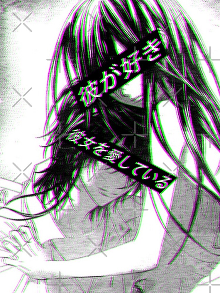 "SHOUJO ROMANCE 2 - SAD JAPANESE ANIME AESTHETIC" iPhone Case for Sale ...