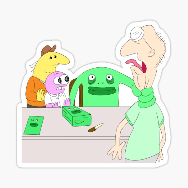 "Mr Frog Show Fan Meetup " Sticker for Sale by Quistlor | Redbubble