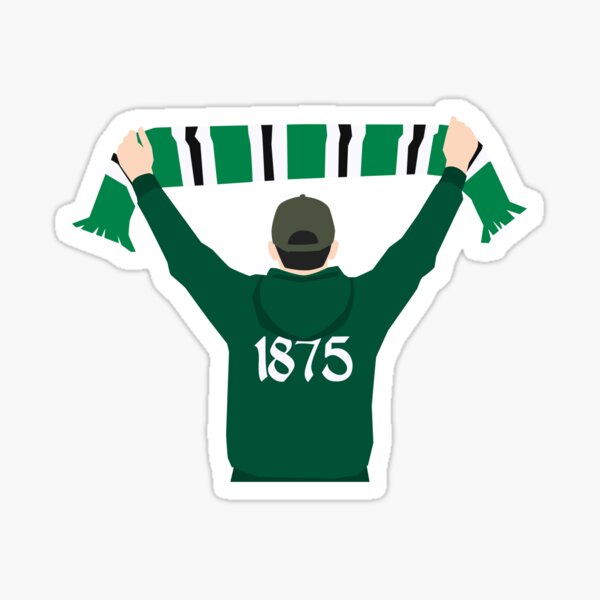 "Hibernian Fan With a Scarf " Sticker for Sale by casualsofficial ...