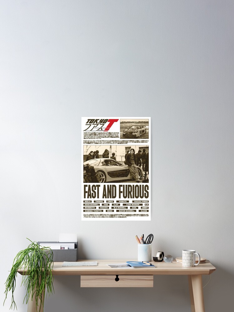 "Tokyo Drift" Poster for Sale by thundergearshop | Redbubble