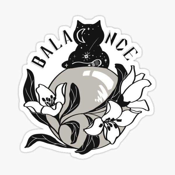 "Balance and Stability Energy Crystal" Sticker for Sale by YOUDEA ...