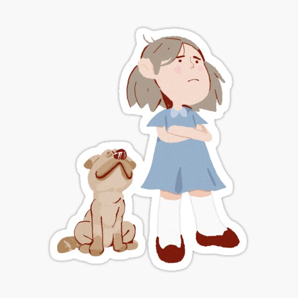 "Grumpy girl" Sticker for Sale by Jeanti | Redbubble