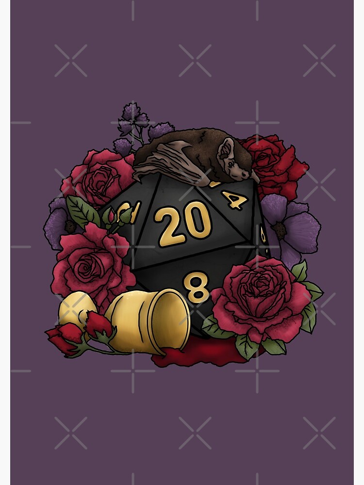 "Vampire D20 Tabletop RPG Gaming Dice" Spiral Notebook for Sale by ...