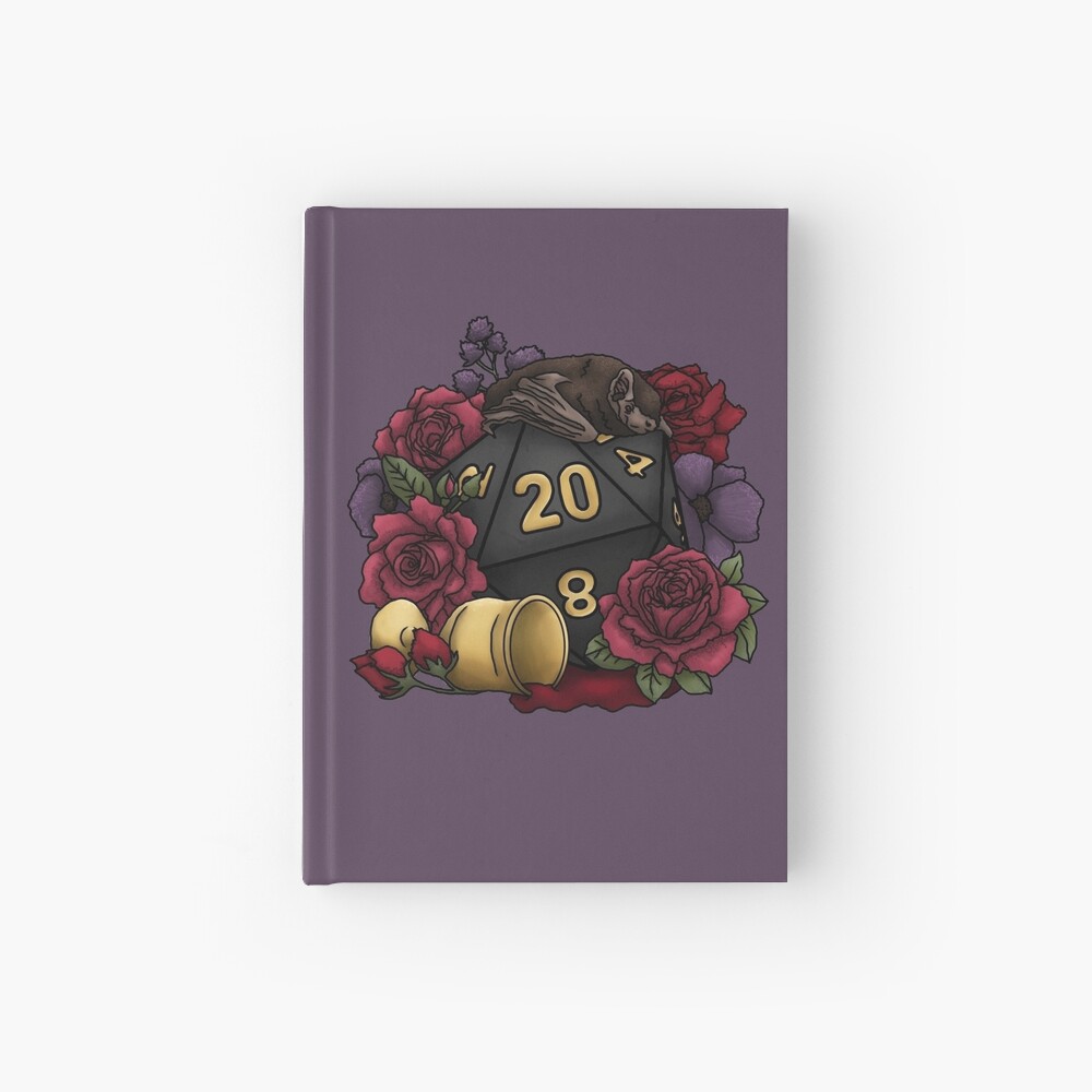 "Vampire D20 Tabletop RPG Gaming Dice" Hardcover Journal for Sale by ...