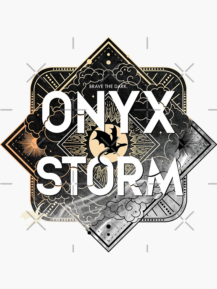 "Onyx Storm" Sticker for Sale by Aakanksha97 | Redbubble
