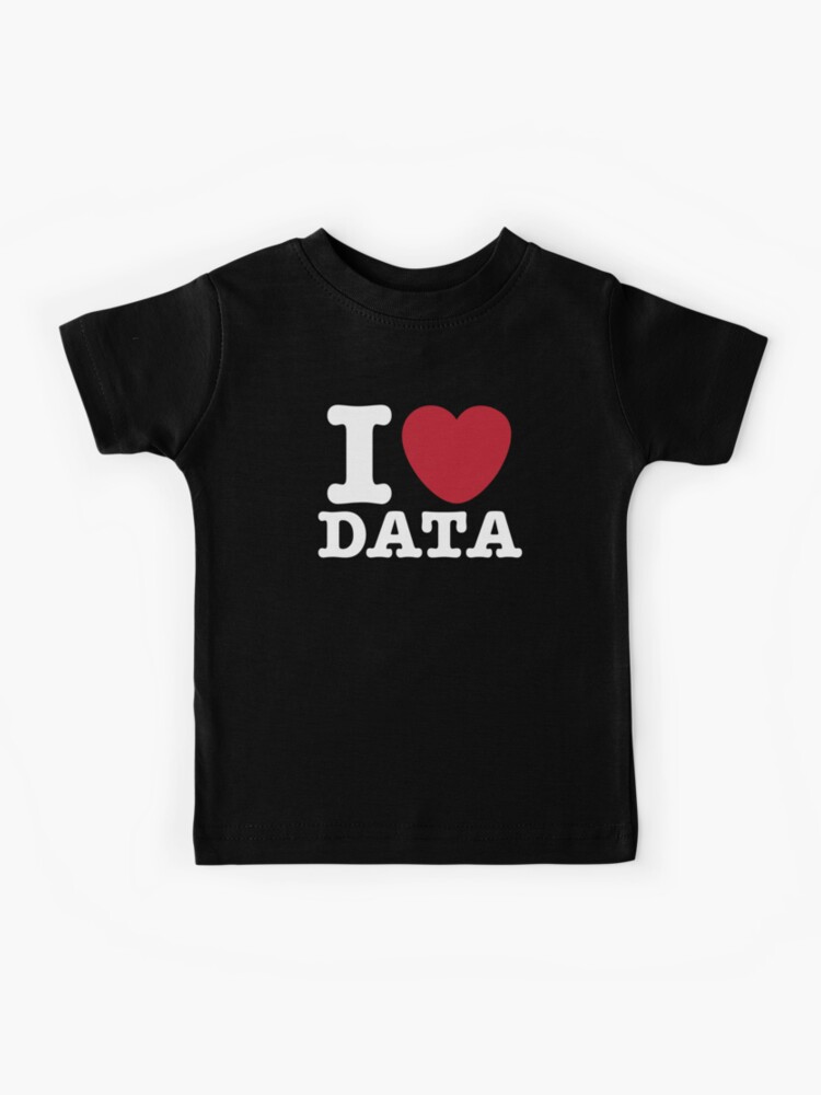 "I Heart Data" Kids T-Shirt for Sale by teesaurus | Redbubble