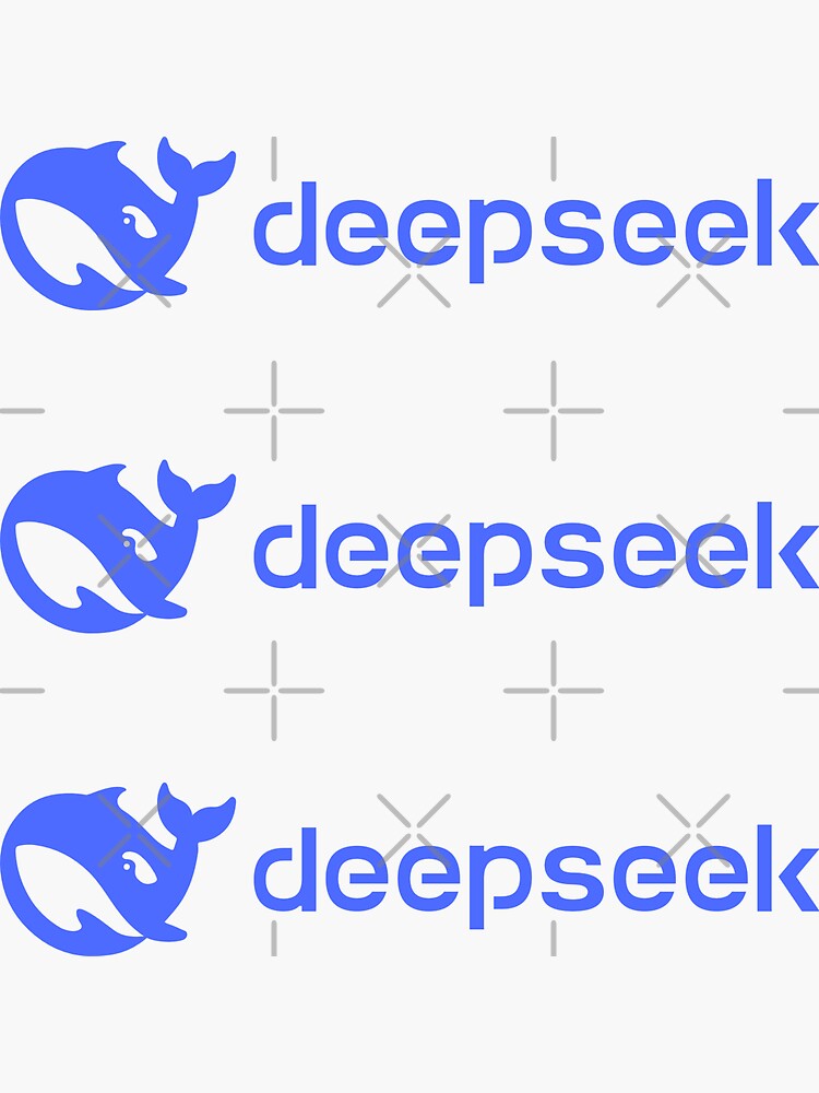 "DeepSeek R25001" Sticker for Sale by faeliaso | Redbubble