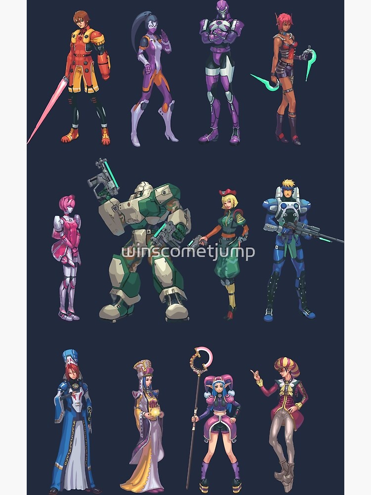 "Phantasy Star Online Characters" Poster by winscometjump | Redbubble