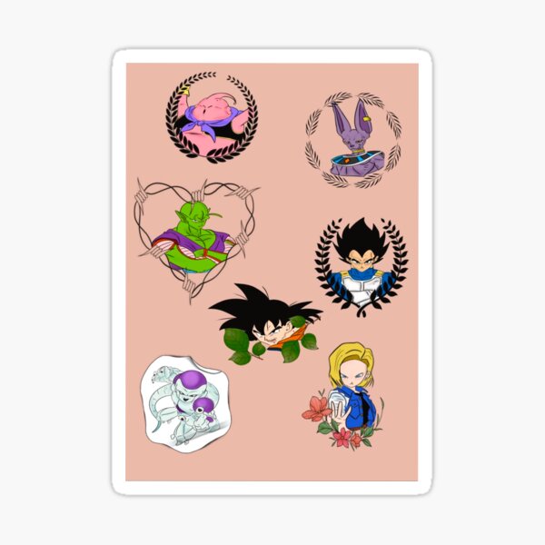 "Dragon Ball Icons" Sticker for Sale by Paigemadeshop | Redbubble