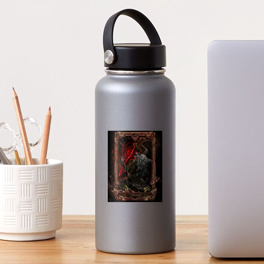 "Death XIII : Tarot Card Deluxe" Sticker by Ghonz | Redbubble