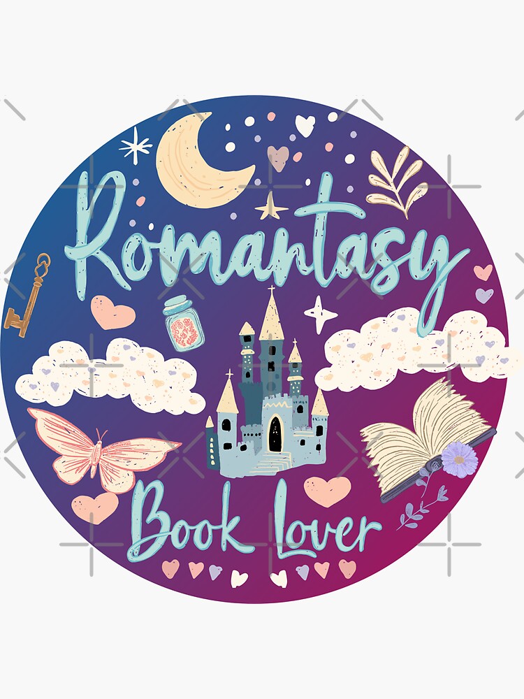 "Romantasy Book Lover | Fantasy & Romance Aesthetic " Sticker for Sale ...