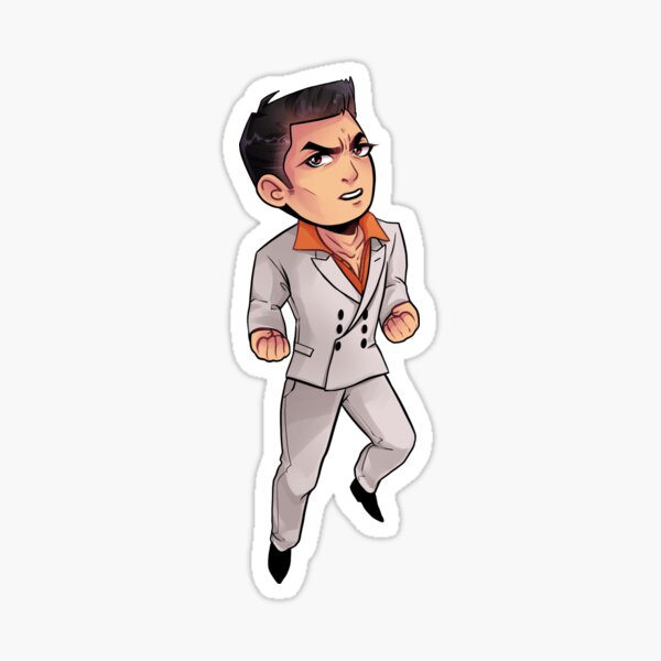 "Kazuma Kiryu" Sticker by szwedsart | Redbubble