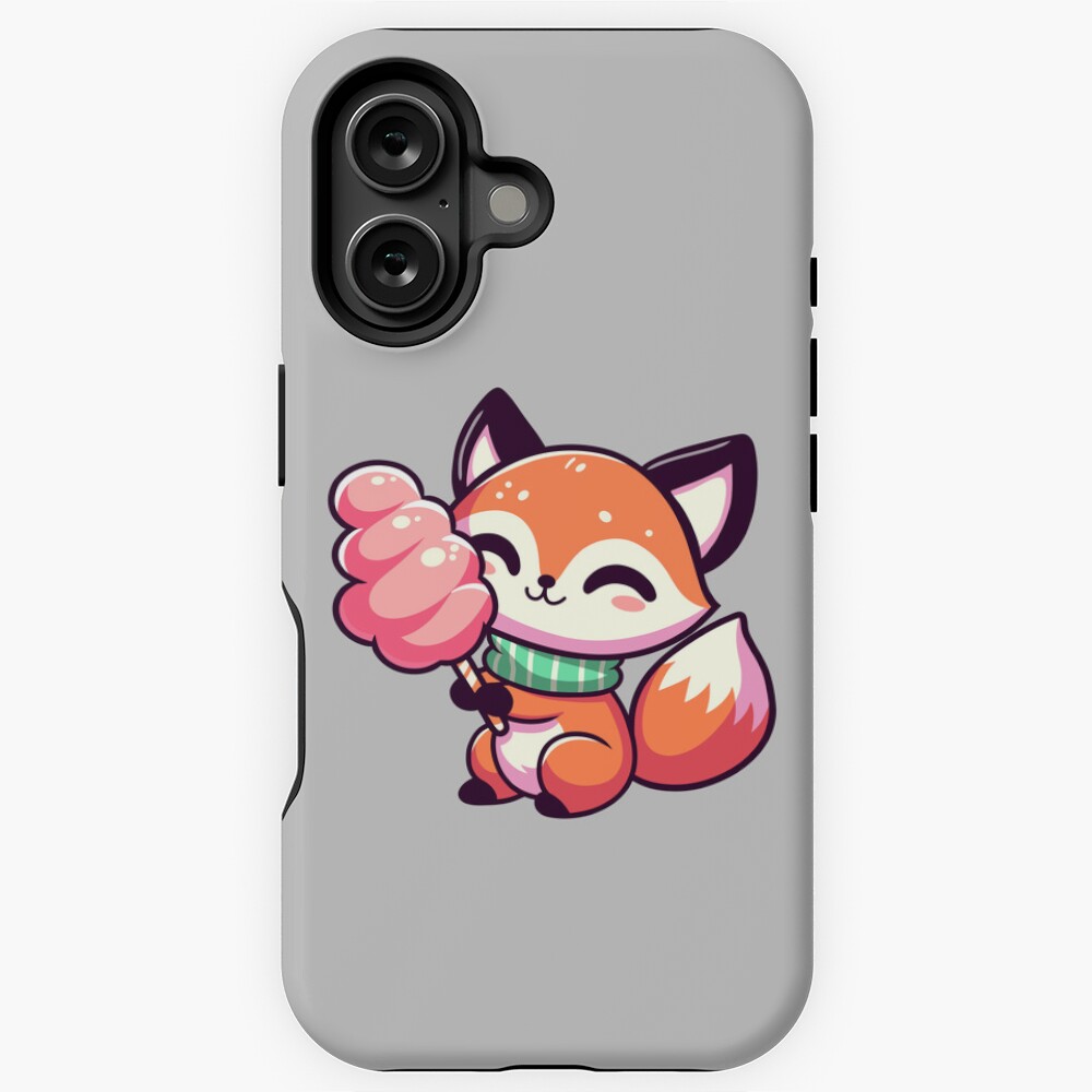 "Cotton candy fox" Sticker for Sale by Delidream | Redbubble