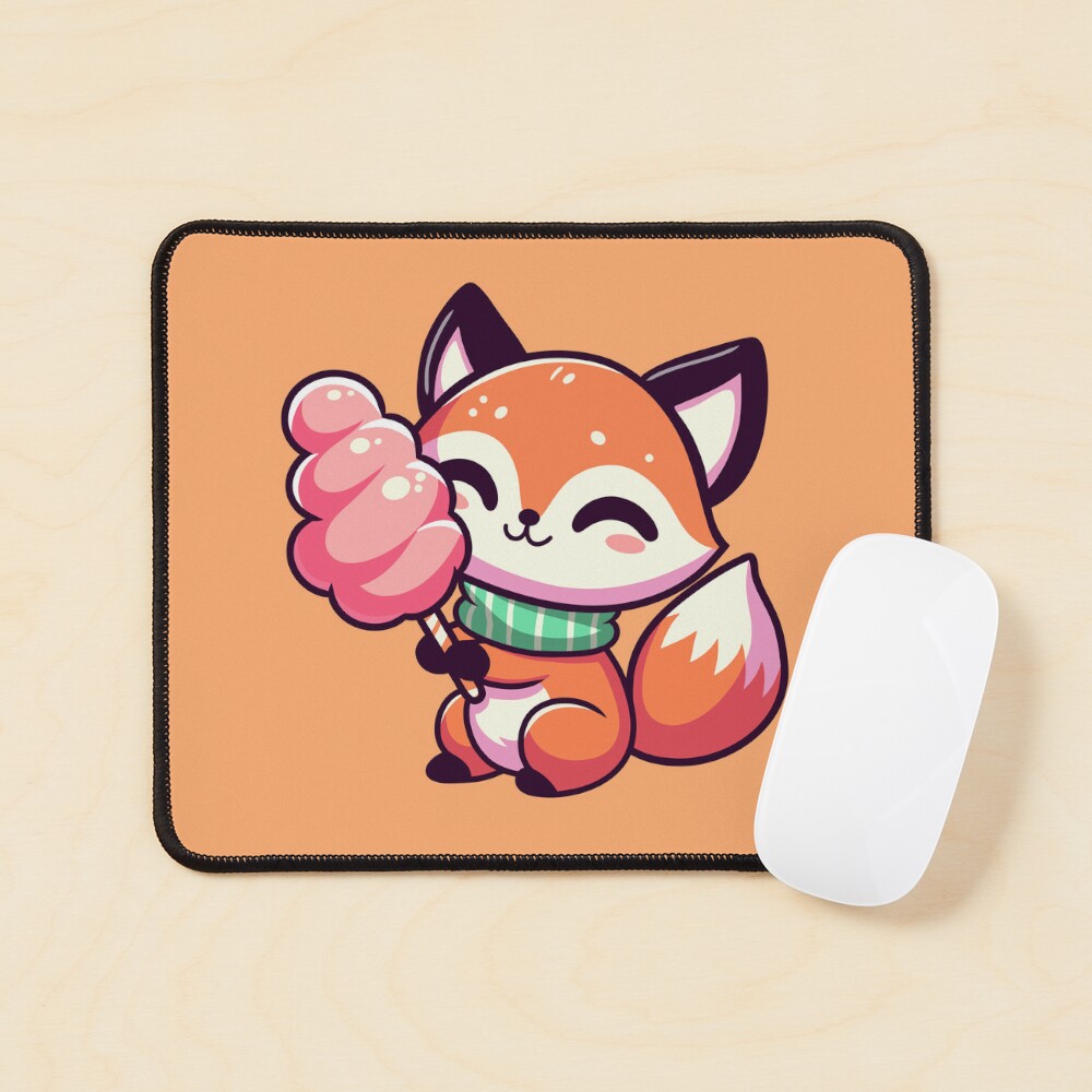 "Cotton candy fox" Sticker for Sale by Delidream | Redbubble