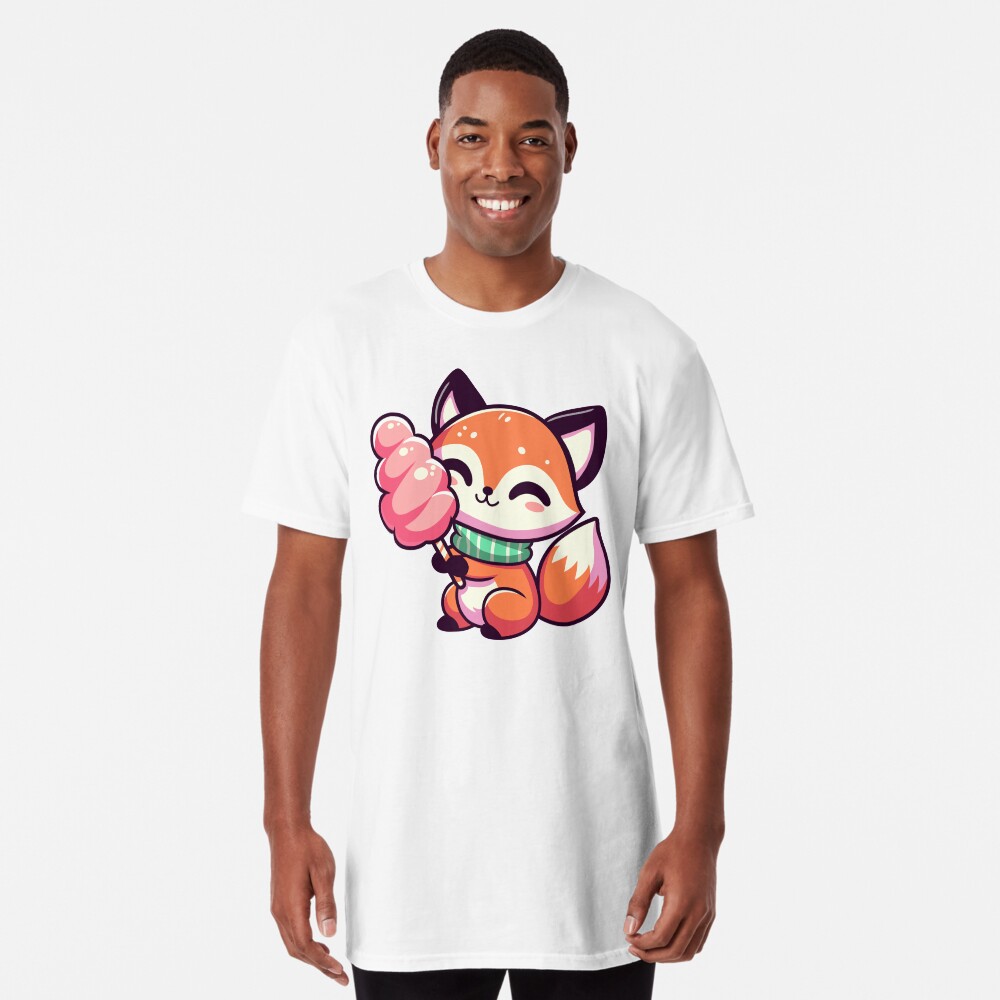 "Cotton candy fox" Sticker for Sale by Delidream | Redbubble