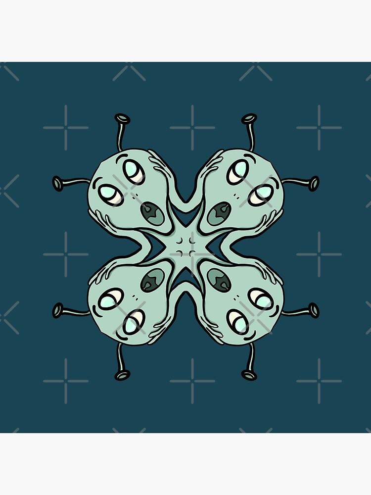 "Quirky Screaming Aliens Pattern" Art Board Print for Sale by ...