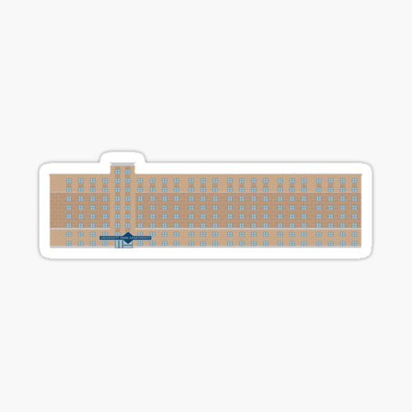 "University Of Cincinnati - University Park Apartments UPA" Sticker for ...