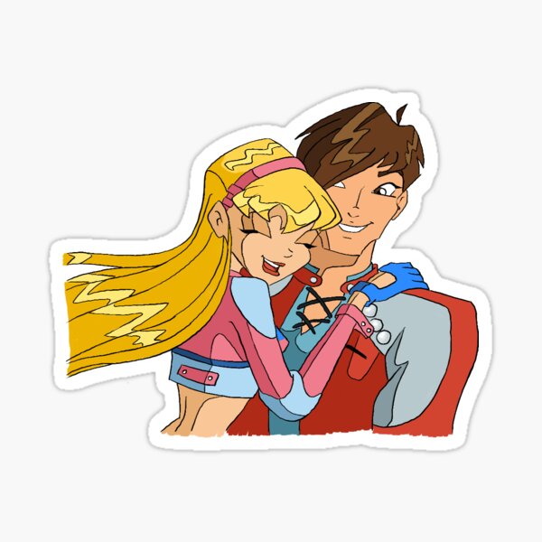 Pegatina for Sale con la obra «Dibujo de San Valentín de Winx Club ...