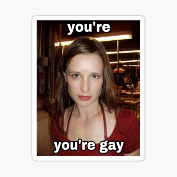 "ur gay" Sticker for Sale by twelvestudio | Redbubble