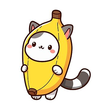"Banana cat" Sticker for Sale by Delidream | Redbubble