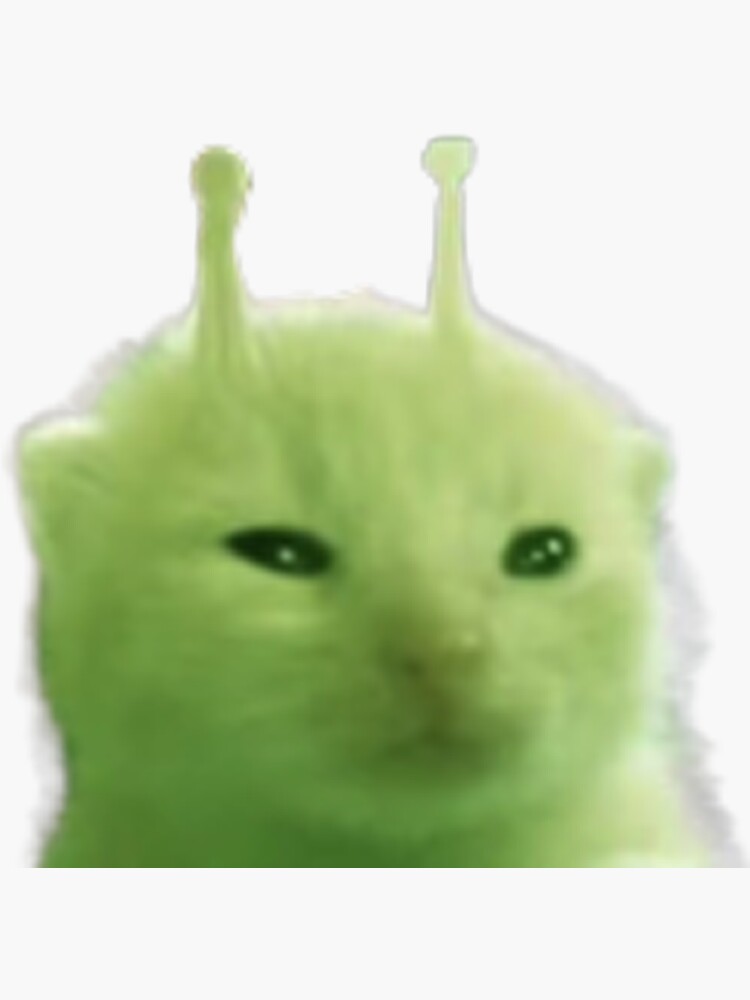 "Glorp – The Alien Cat" Sticker for Sale by Hiorth | Redbubble