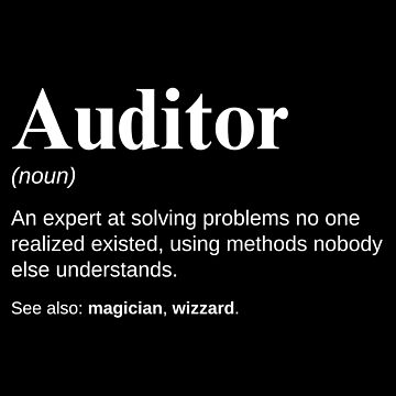 "Auditor Funny Work Definition" Sticker for Sale by Youcan2 | Redbubble