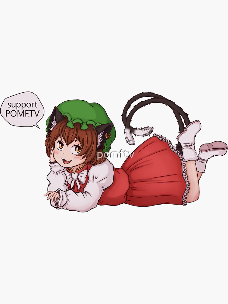 "support pomf" Sticker for Sale by pomftv | Redbubble