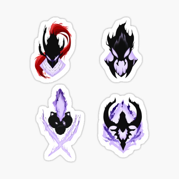 "Solo leveling Sticker pack of Igris, Beru, Tank and Iron" Sticker for ...