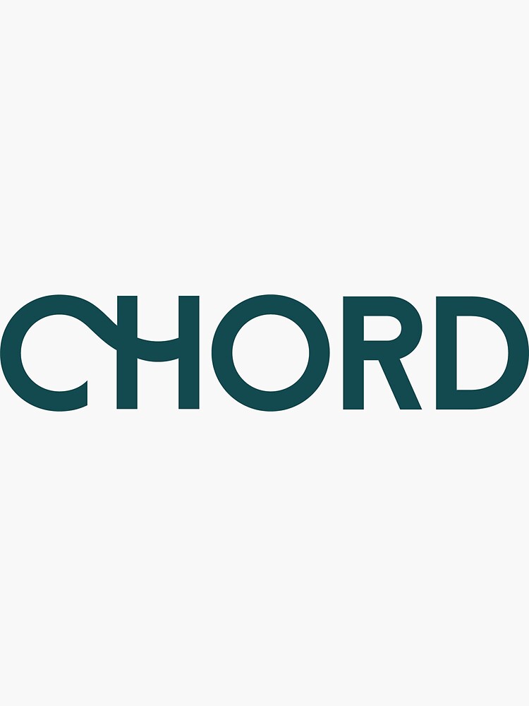 "Chord Logo" Sticker for Sale by Joelsepherknox | Redbubble
