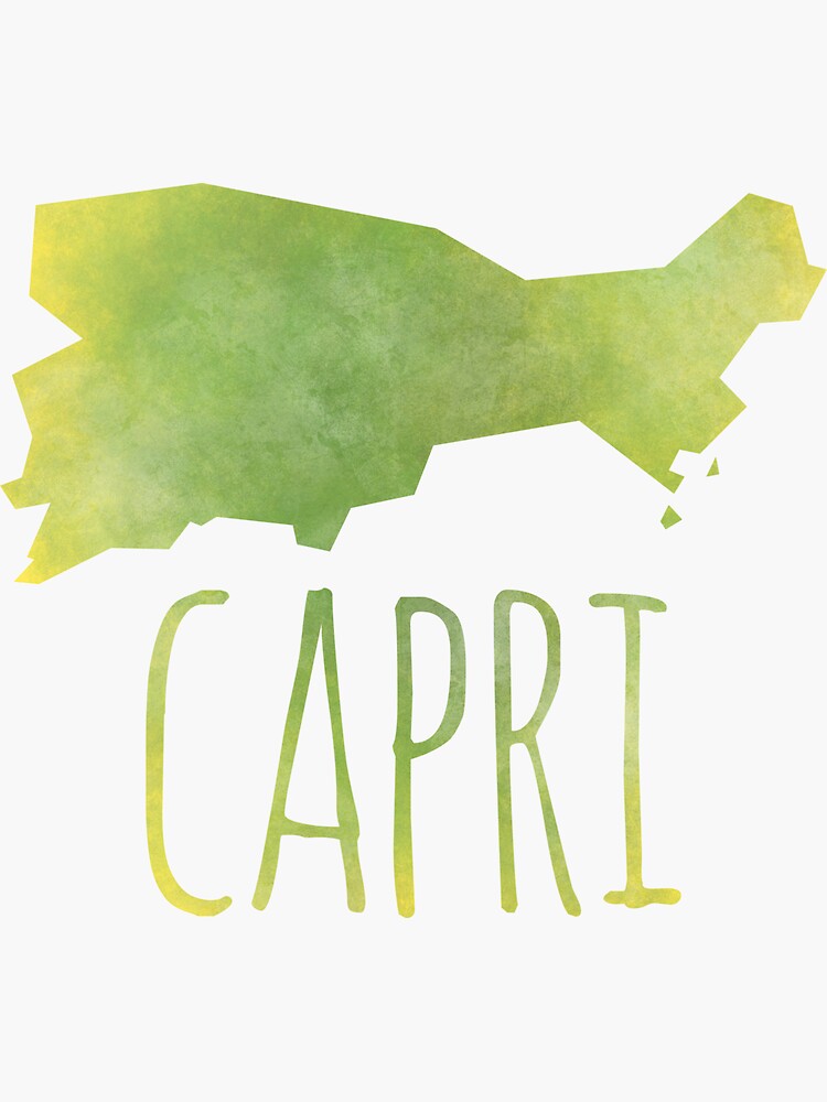 "capri" Sticker for Sale by Motivburg | Redbubble