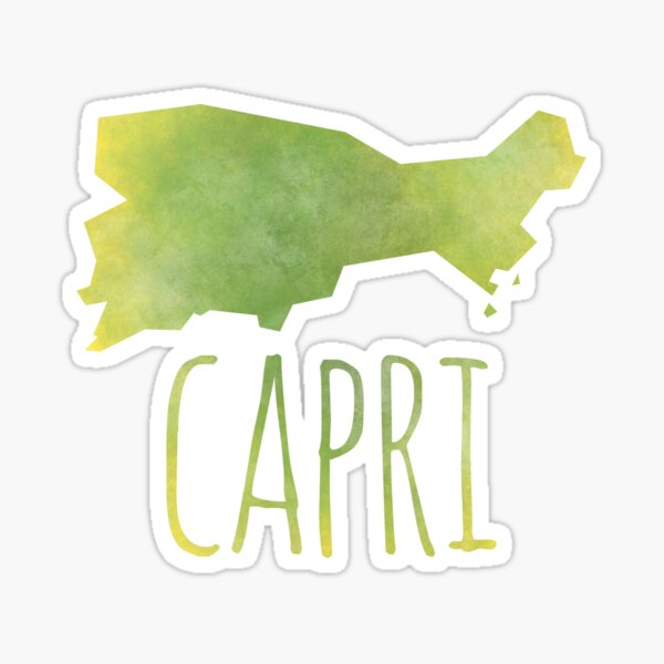 "capri" Sticker for Sale by Motivburg | Redbubble