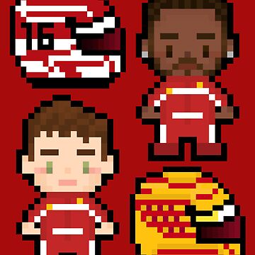 "Charles Leclerc & Lewis Hamilton Pixel" Sticker for Sale by ...