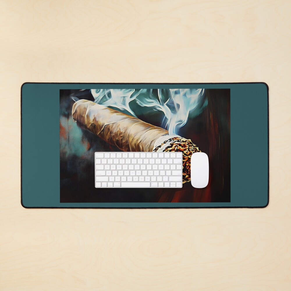 "Lit Cigar Emitting Curling Smoke with Glowing Embers and Rich Textures ...