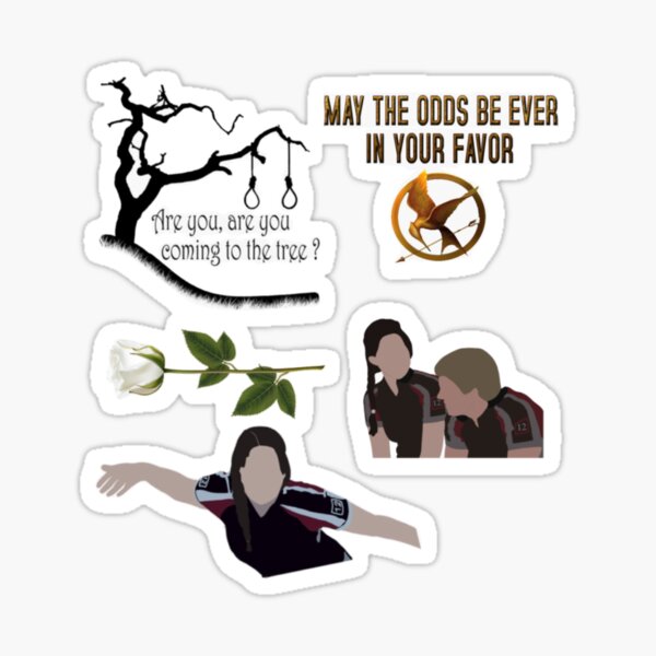 "Hunger games stickers" Sticker for Sale by katieslife | Redbubble
