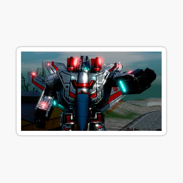"Jetfire Skystriker Render Blender" Sticker by Angel300-LQ | Redbubble