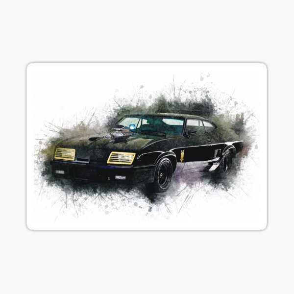 "Max`s 1973 V8 INTERCEPTOR" Sticker by Naumovski | Redbubble