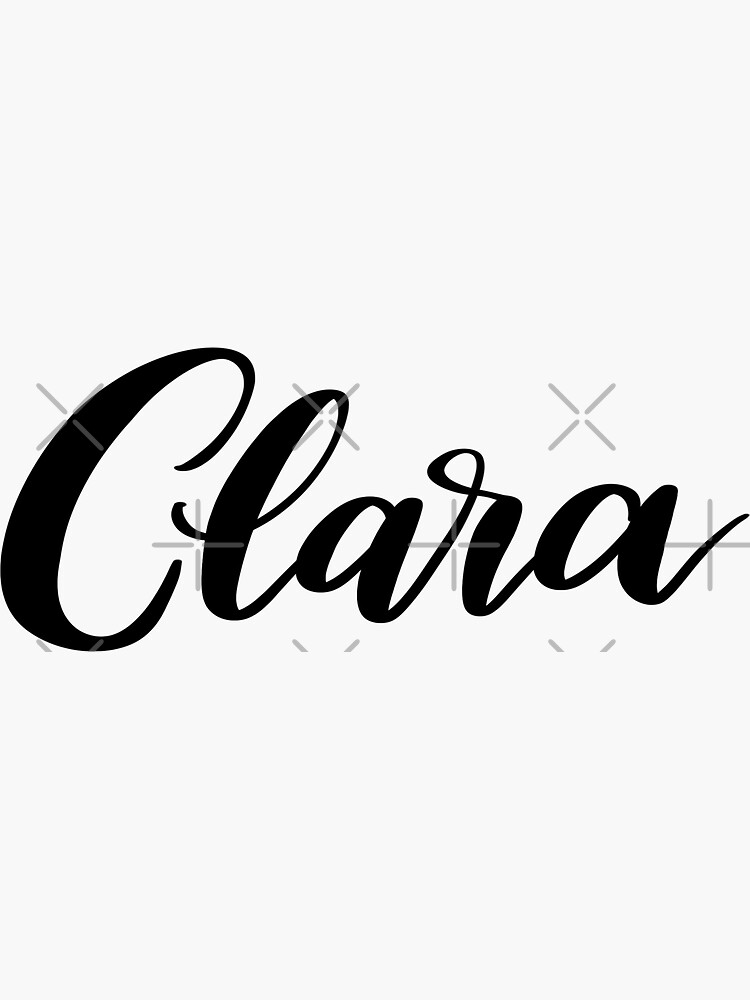 "Clara" Sticker for Sale by ellietography | Redbubble