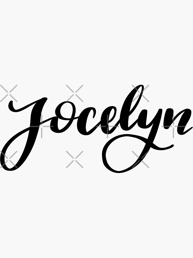 "Jocelyn " Sticker for Sale by ellietography | Redbubble