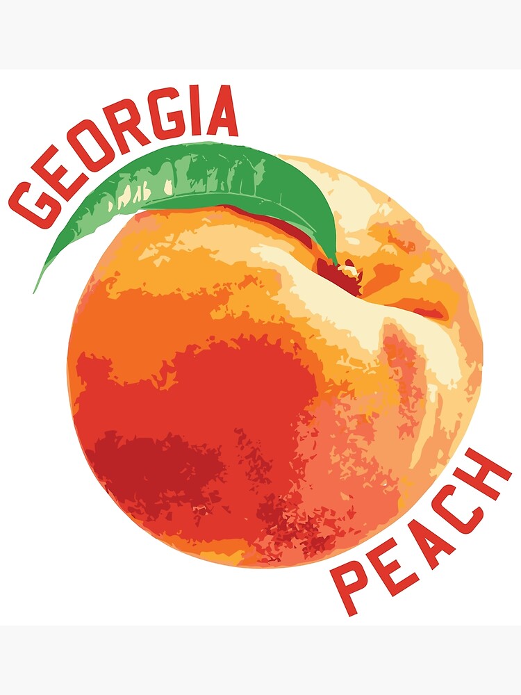 "georgia peach" Poster for Sale by cgidesign | Redbubble