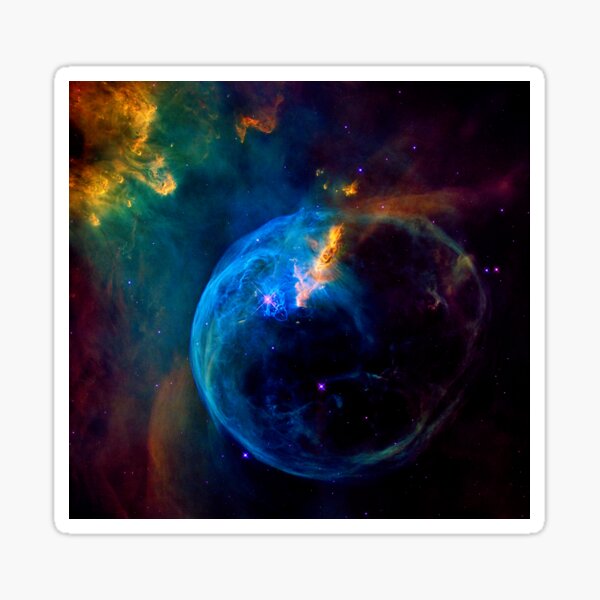 "Bubble Nebula Enhanced" Sticker by WWestmoreland | Redbubble